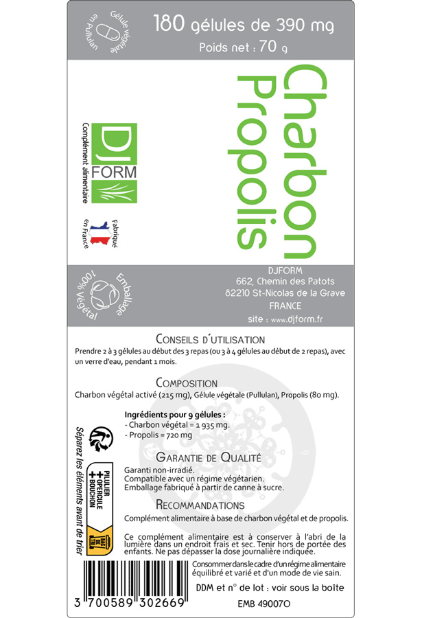 Pack Flore Intestinale : Probiotique, Charbon, Propolis | Purification ...